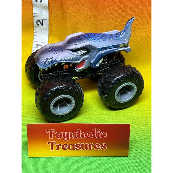 Hot Wheels | Toys | Monster Jam Mega Wrex Blue Gray Truck | Poshmark